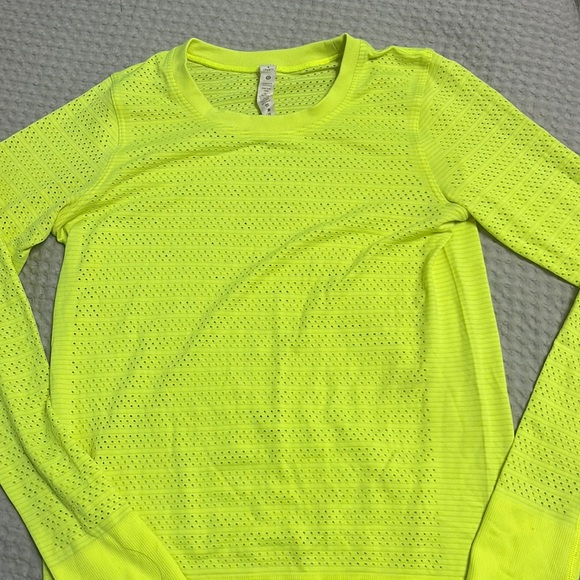 lululemon athletica | Tops | Lululemon Neon Long Sleeve Size 4 | Poshmark